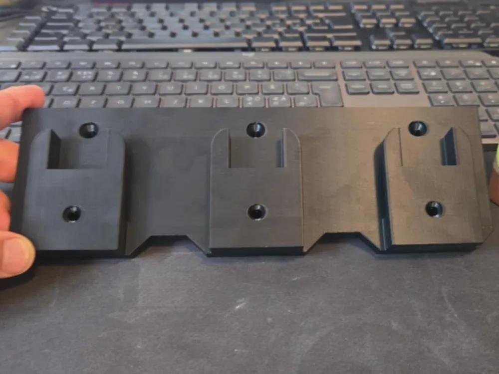 Milwaukee M18 Triple Tool Mount - Free 3D Print Model - MakerWorld