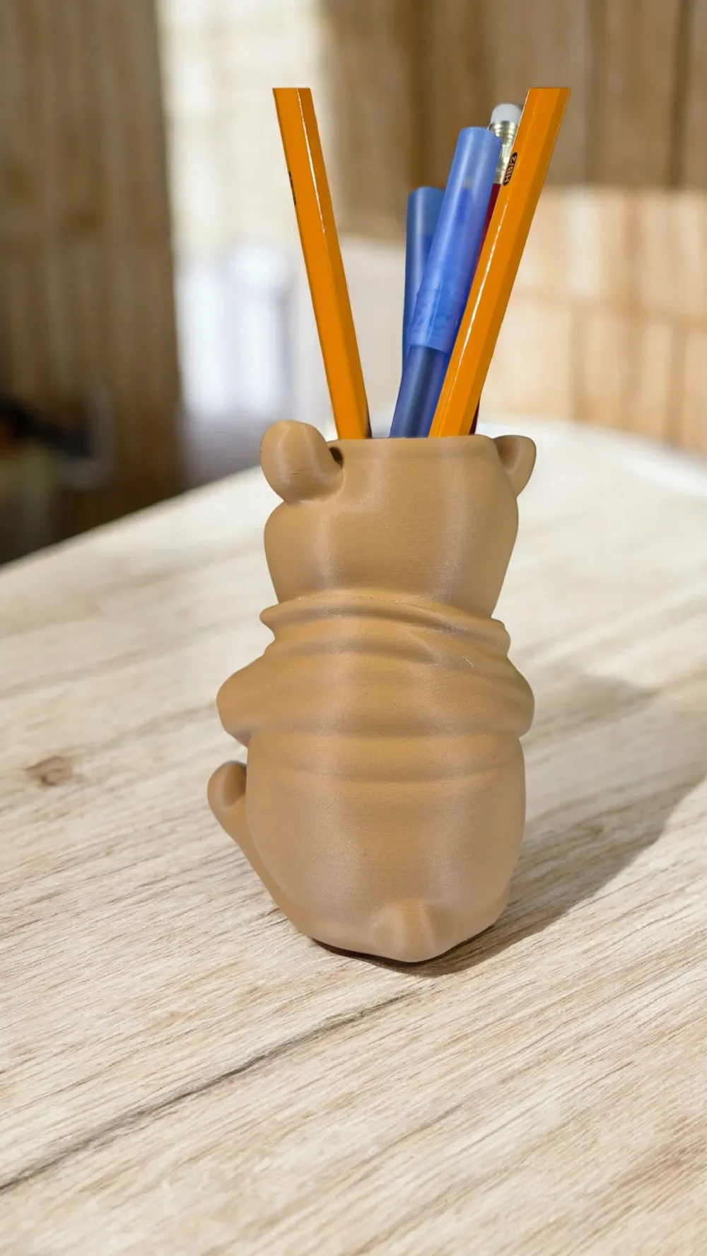 Winnie the Pooh Pencil holder - Free 3D Print Model - MakerWorld