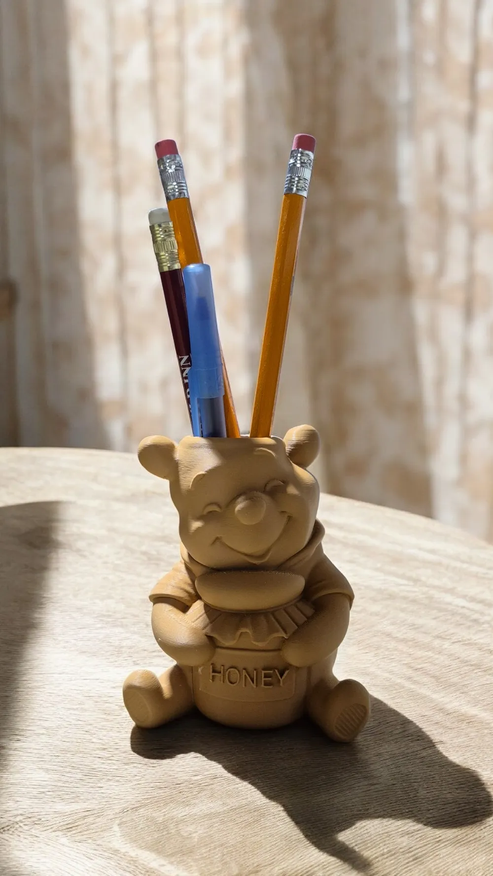 Winnie the Pooh Pencil holder - Free 3D Print Model - MakerWorld