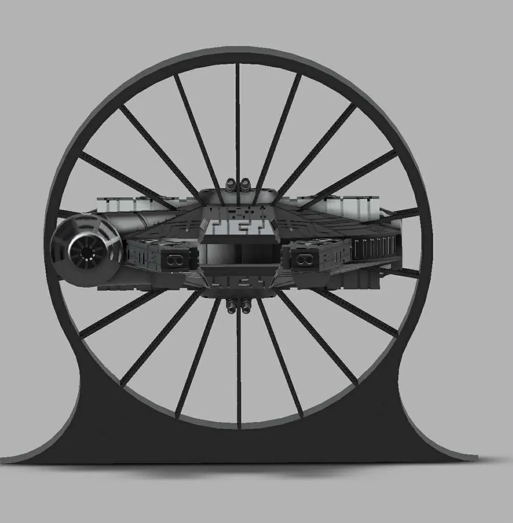 Mini Millennium Falcon Display Stand - Free 3D Print Model - MakerWorld
