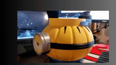 Light Up Minion Candy Bucket by Jerry Bower MakerWorld: Download Free ...