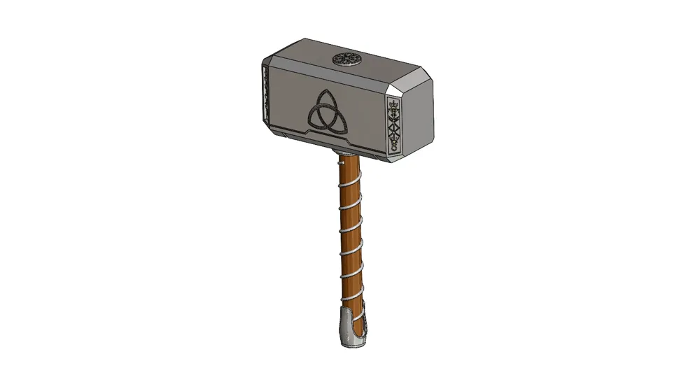 Thor Mjolnir Hammer - Marvel - Free 3D Print Model - MakerWorld