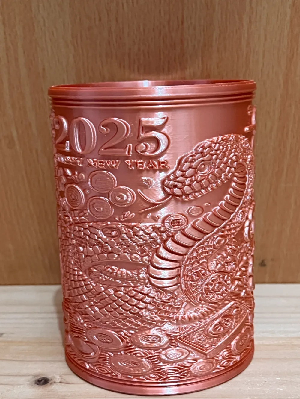 Year of the Snake pen holder by jerry320320 - MakerWorld