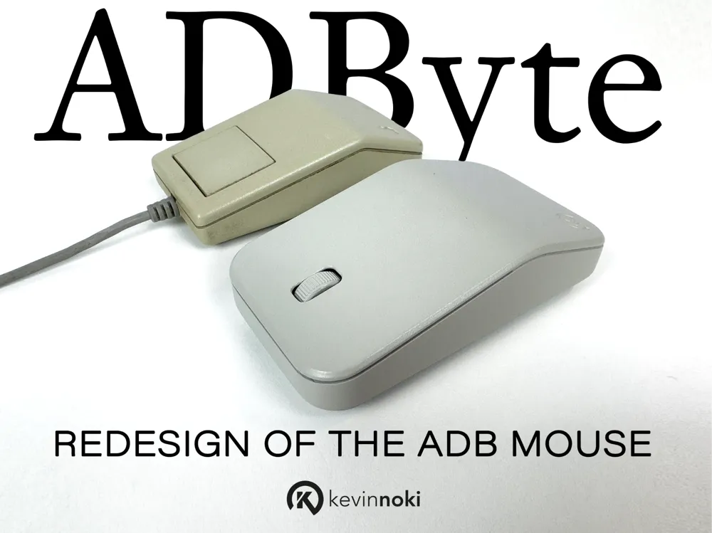 ADByte Retromouse (redesign of the ADBMouse) by Kevin Noki MakerWorld ...
