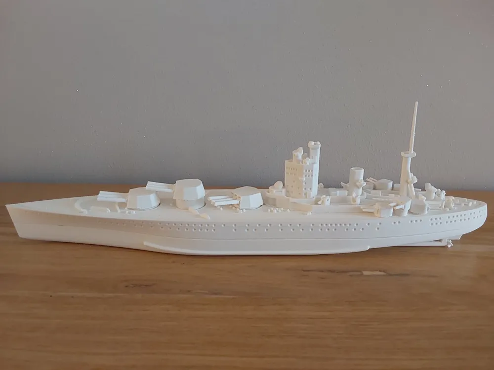 HMS Nelson (1931) british battleship model, 1:650 by MV3D MakerWorld ...
