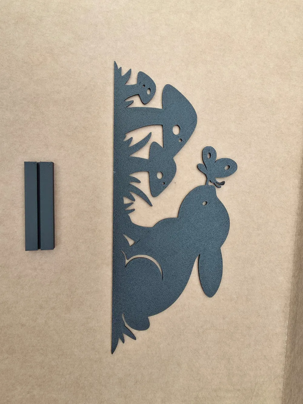 Bunny Standee with Butterfly Decoration with Stand - Free 3D Print ...