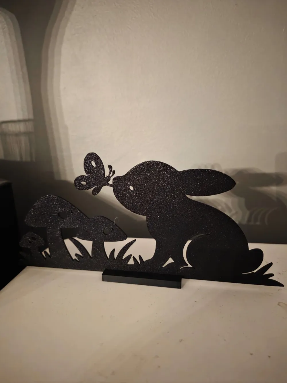 Bunny Standee with Butterfly Decoration with Stand - Free 3D Print ...