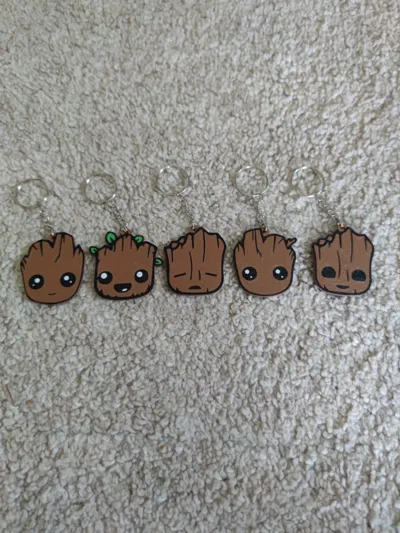 Pack Groot KeyChain by Litolunar - MakerWorld