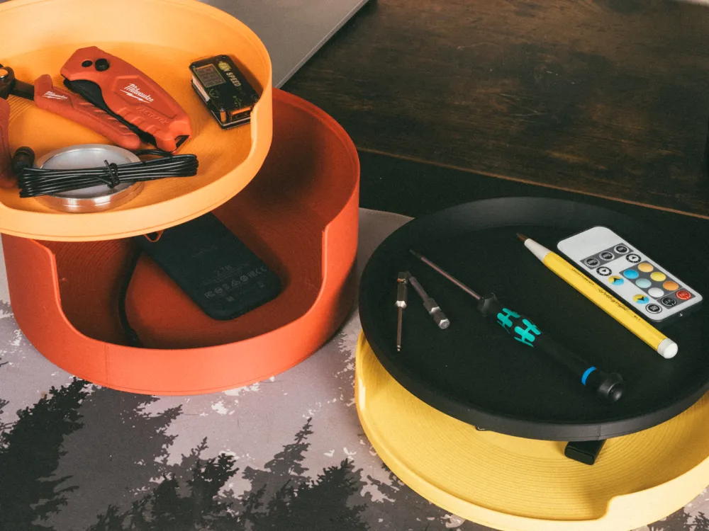 Stackable Round Trays - Free 3D Print Model - MakerWorld