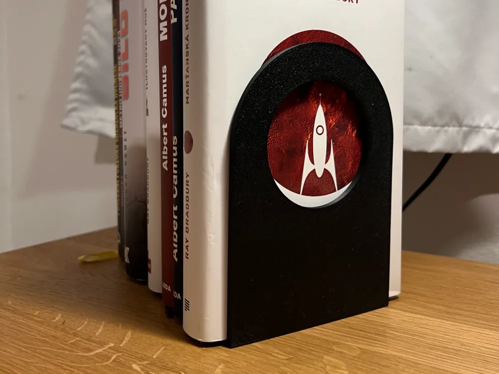 Minimalist Book Stand / Bookend / Book Support 2.0 by fifindr - MakerWorld