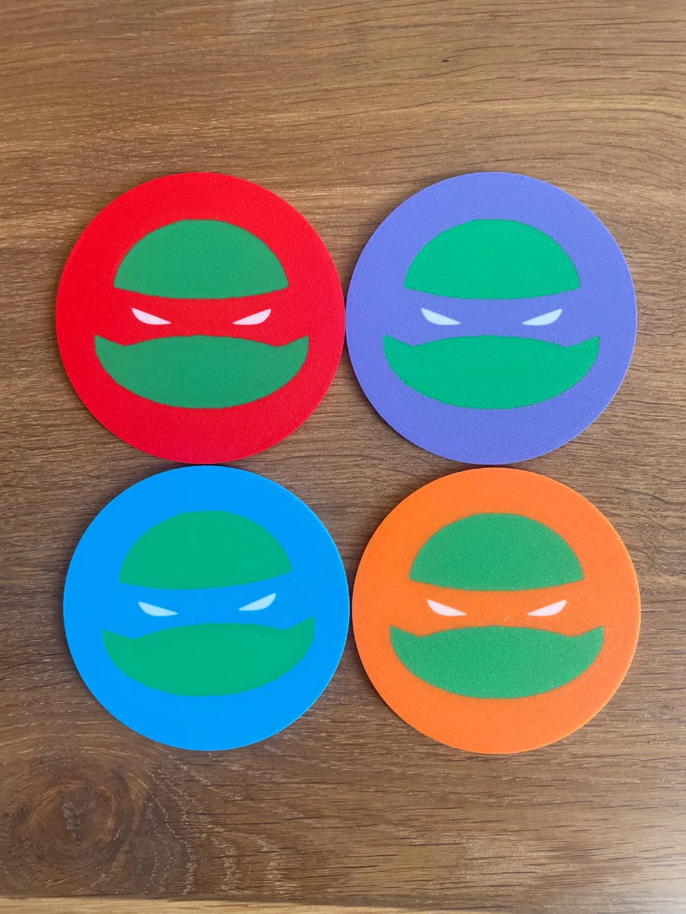 Ninja Turtle Coaster Set / TMNT / Pop Art / Drink by 3D Prints This ...