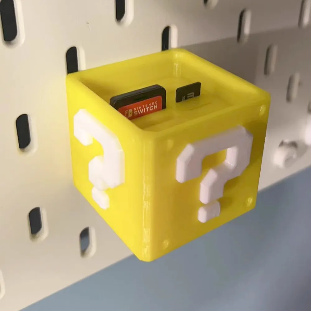 IKEA skadis Switch Game box in Mario Question Box - Free 3D Print Model ...