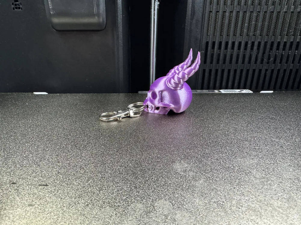 Flexi Skull Worm & Keychain Print in Place - Free 3D Print Model ...