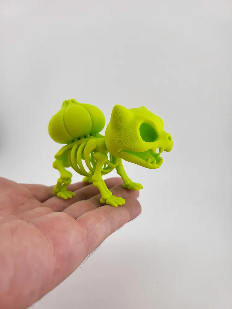 Bulbasaur pokemon Skeleton Creepy Cute Toy by Mad power MakerWorld ...