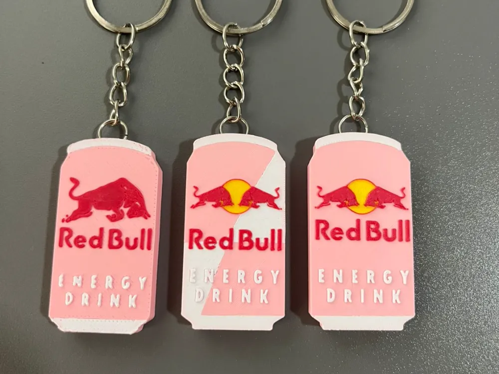 Chaveiro Abridor modelo lata latinha RED BULL - Modelo gratuito para ...