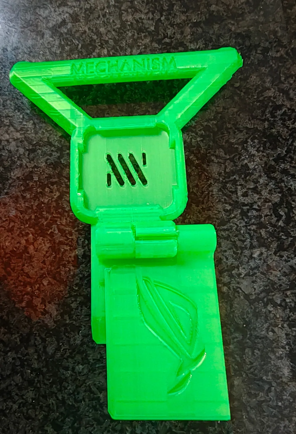 Rog ally white mechanism mount with kickstand - Free 3D Print Model ...