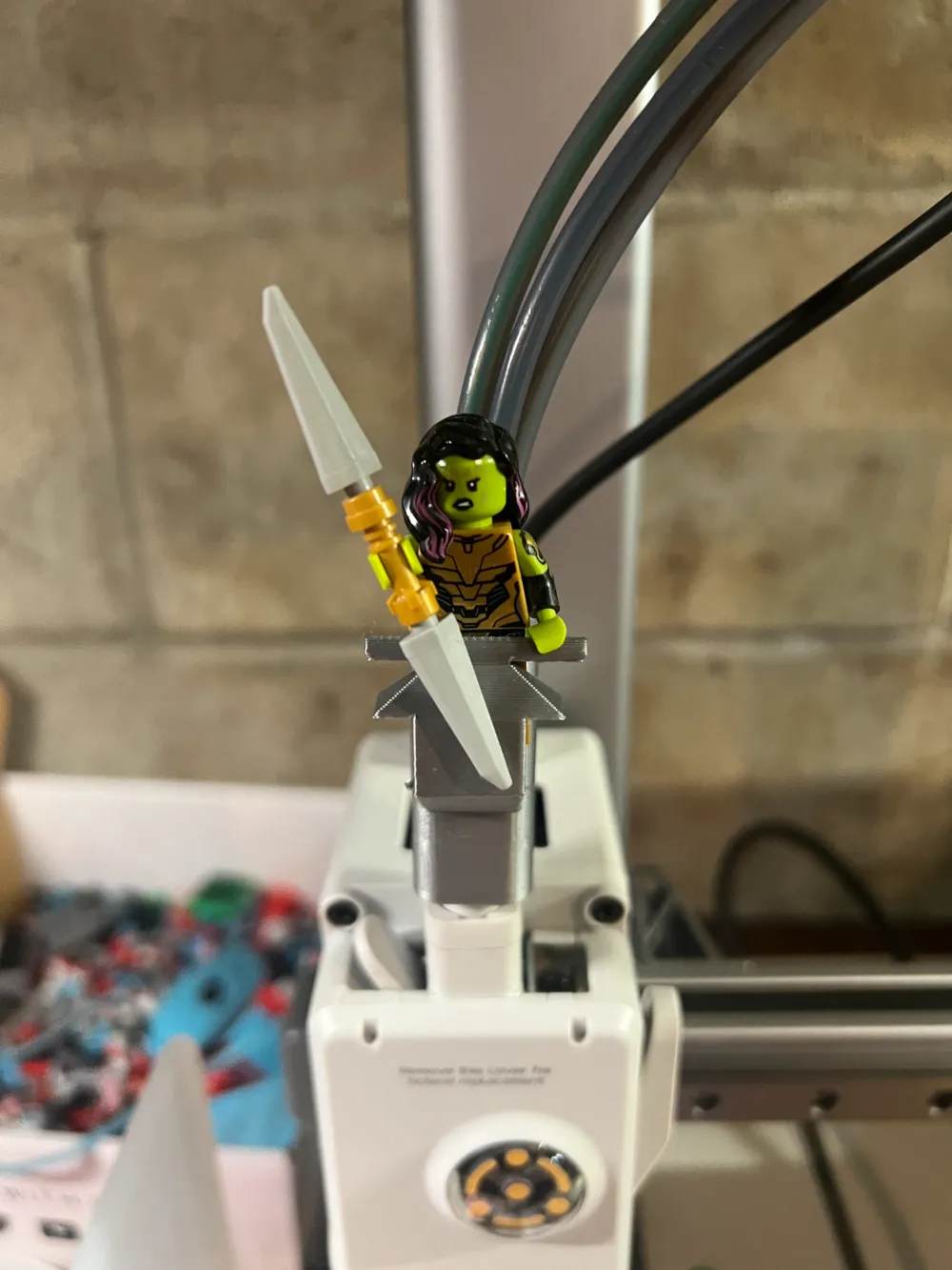 A1/A1 Mini PTFE Protector + LEGO minifig stand by pjcesaro01 - MakerWorld