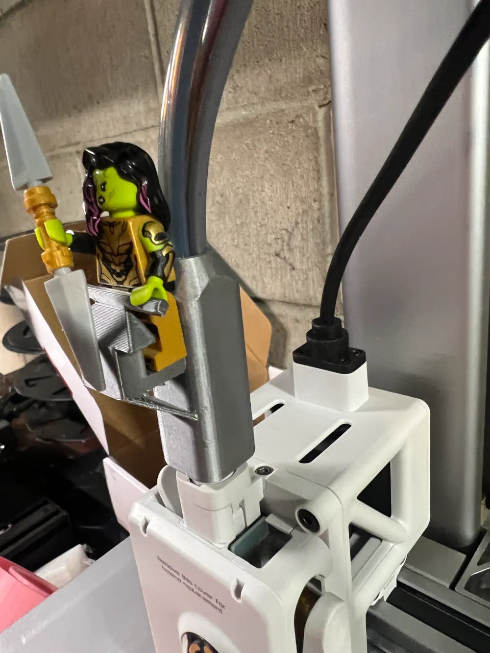 A1/A1 Mini PTFE Protector + LEGO minifig stand by pjcesaro01 - MakerWorld