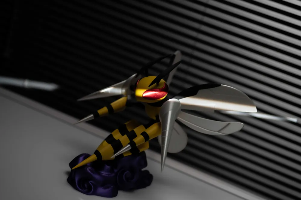 015 Beedrill Mega - Free 3D Print Model - MakerWorld
