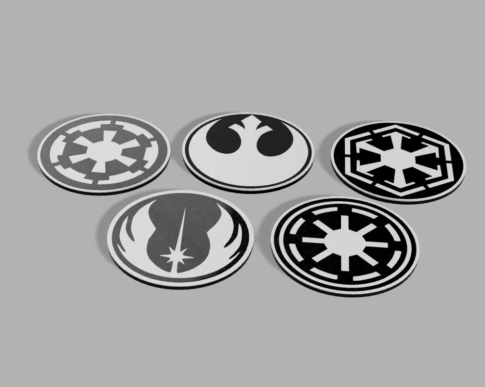 Star Wars Coaster-Set by JohnRambo - MakerWorld
