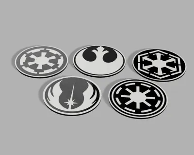 Star Wars Coaster Set! by Lily Flynn Co. - MakerWorld