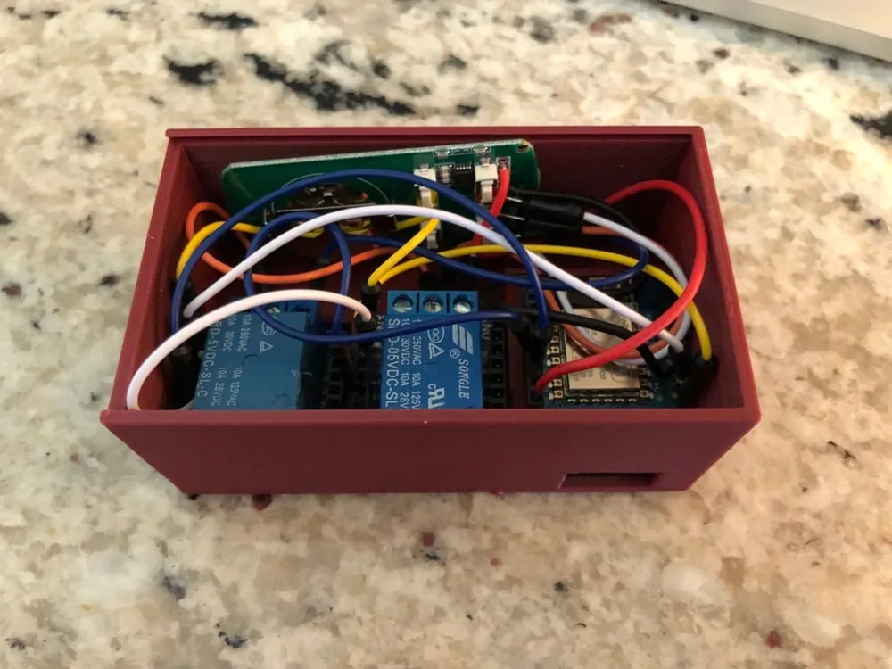 Wemos D1 Mini Dual Relay + Garage Remote Box by bdwilson - MakerWorld
