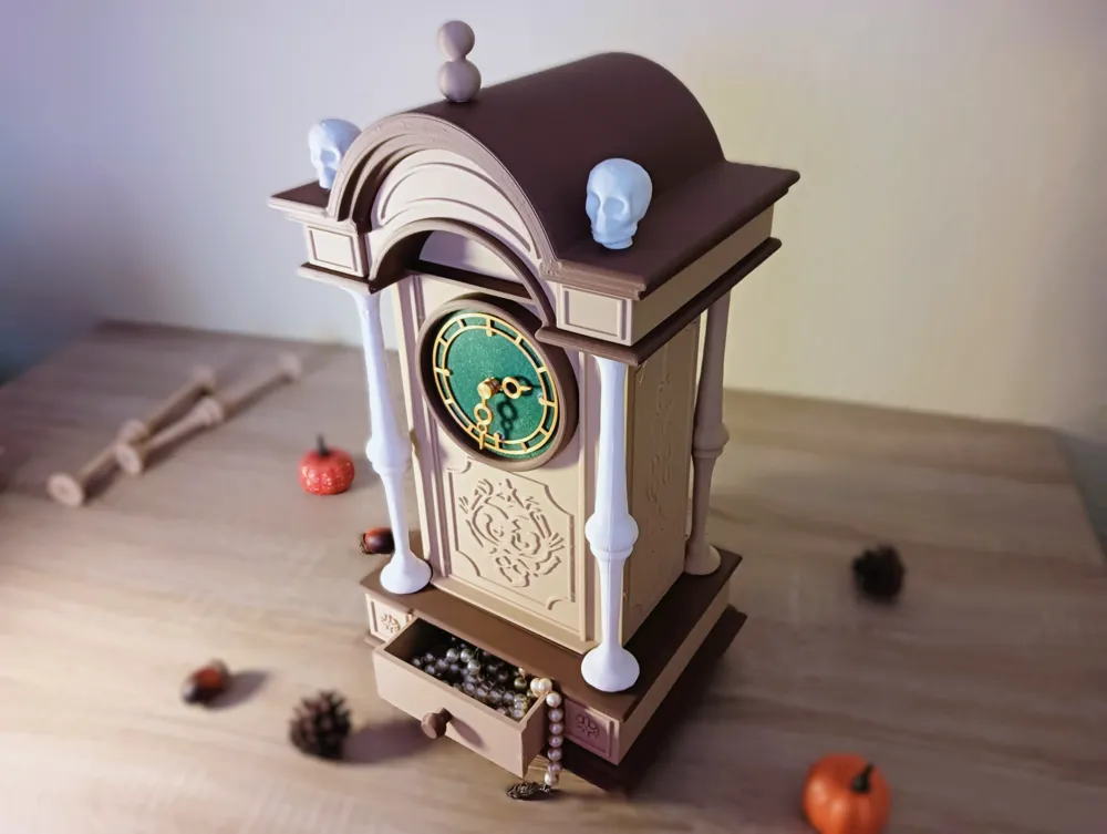 Bones Clock - Skeleton Clock by oSee3D MakerWorld: Download Free 3D Models