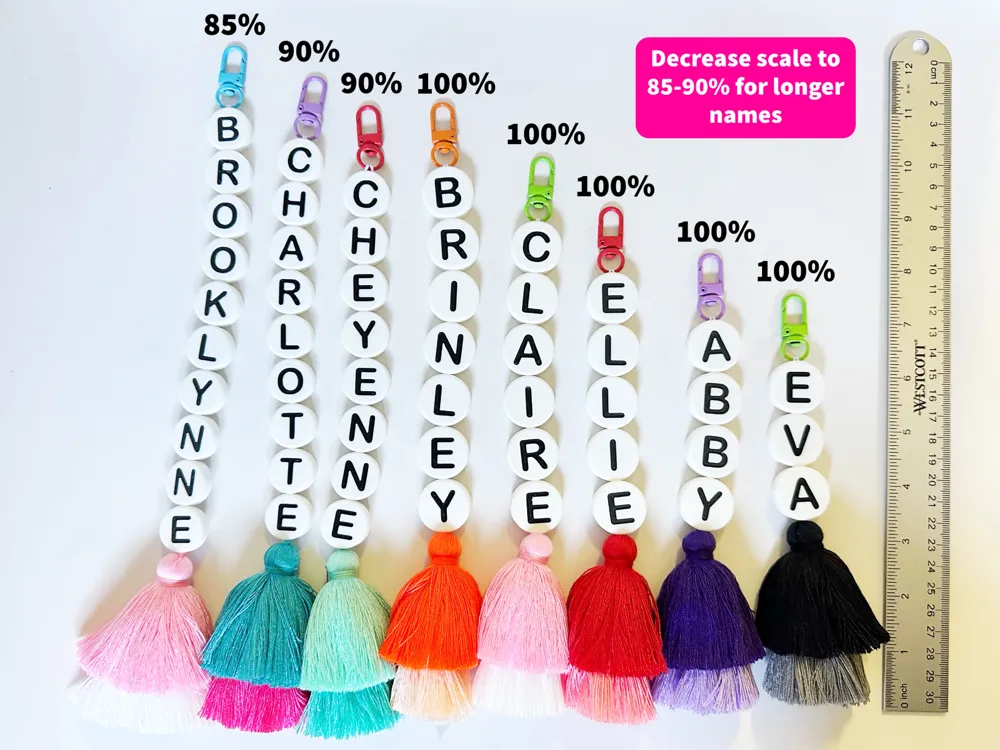 Big Letter Beads (2 sets) - Free 3D Print Model - MakerWorld