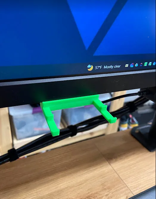 Under Monitor Pen Tray v2 by HiLife - MakerWorld