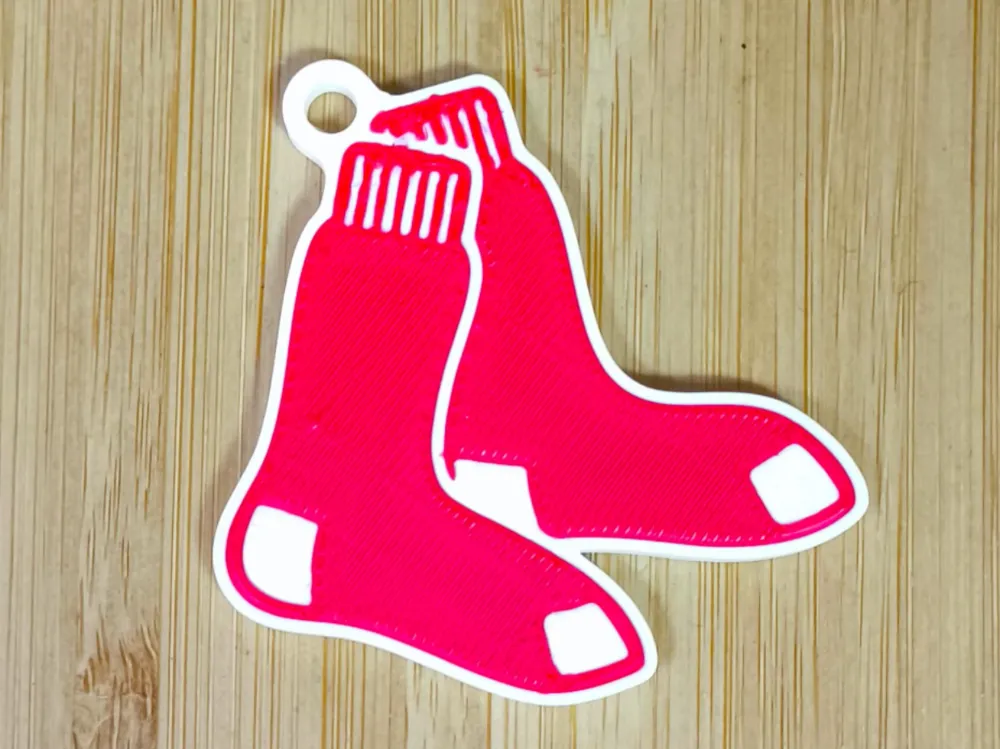 Boston Red Sox Keychain by diogooreis MakerWorld: Download Free 3D Models