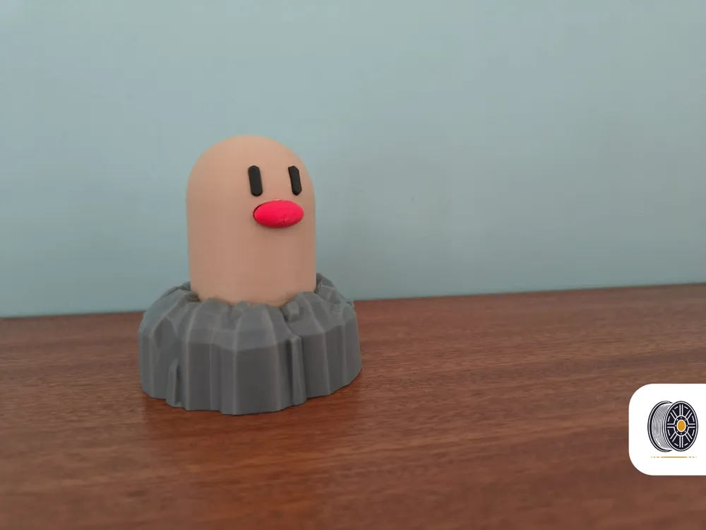 Diglett Keyboard Clicker | NO AMS | Pokemon Fidget by Mike.stl ...