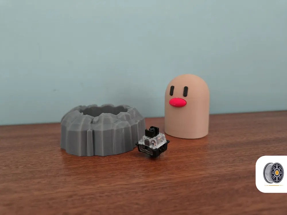 Diglett Keyboard Clicker | NO AMS | Pokemon Fidget by Mike.stl ...