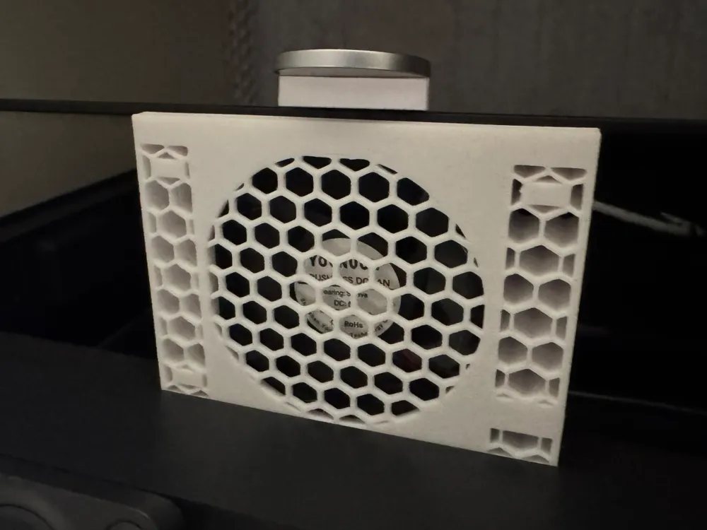 P1S Top Glass Lid Riser with Fan - Free 3D Print Model - MakerWorld