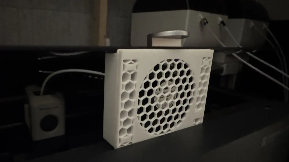 P1S Top Glass Lid Riser with Fan - Free 3D Print Model - MakerWorld