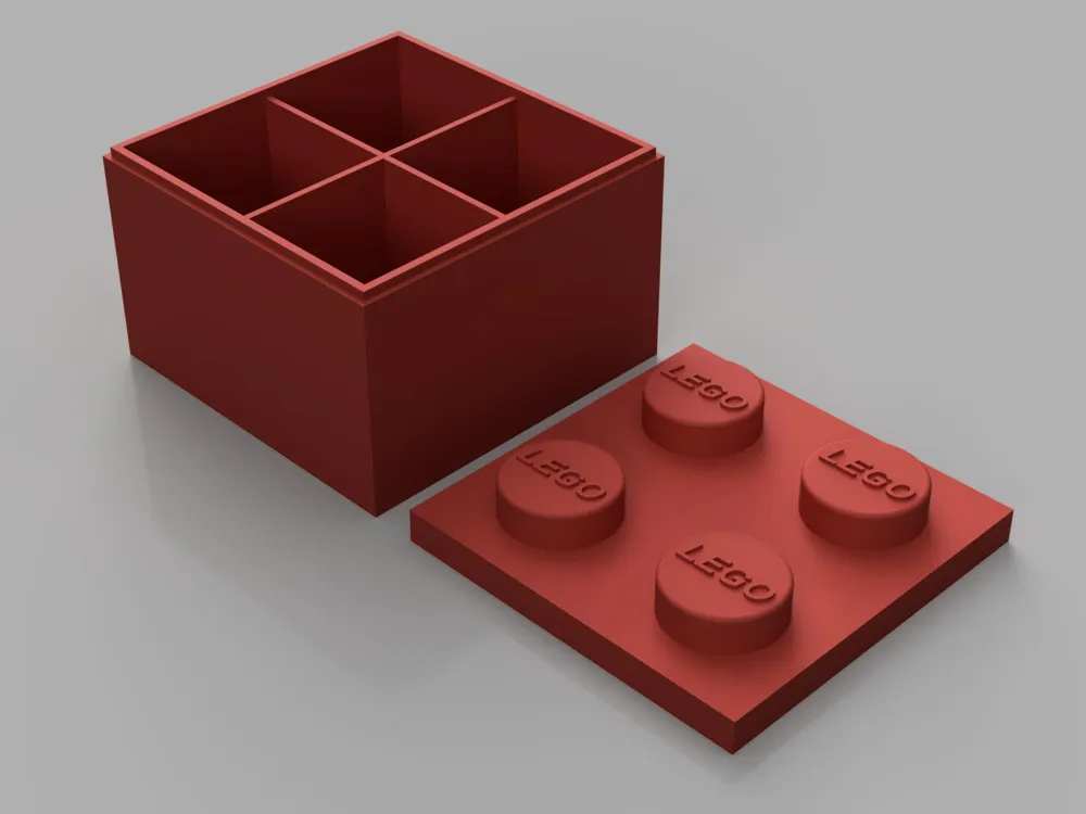 Lego Box 2x2 (16cm) V2 by Gimmy3D - MakerWorld