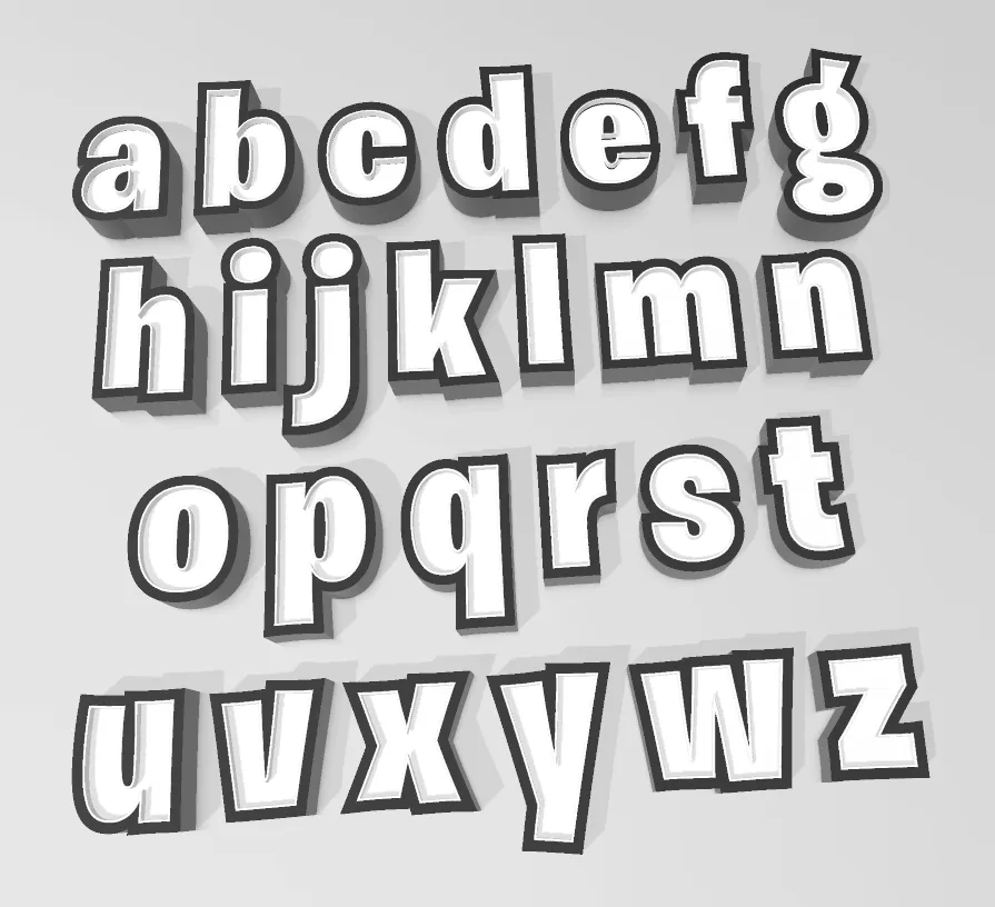 Fortnite Custom Font Text Lamp by OrangeSs - MakerWorld