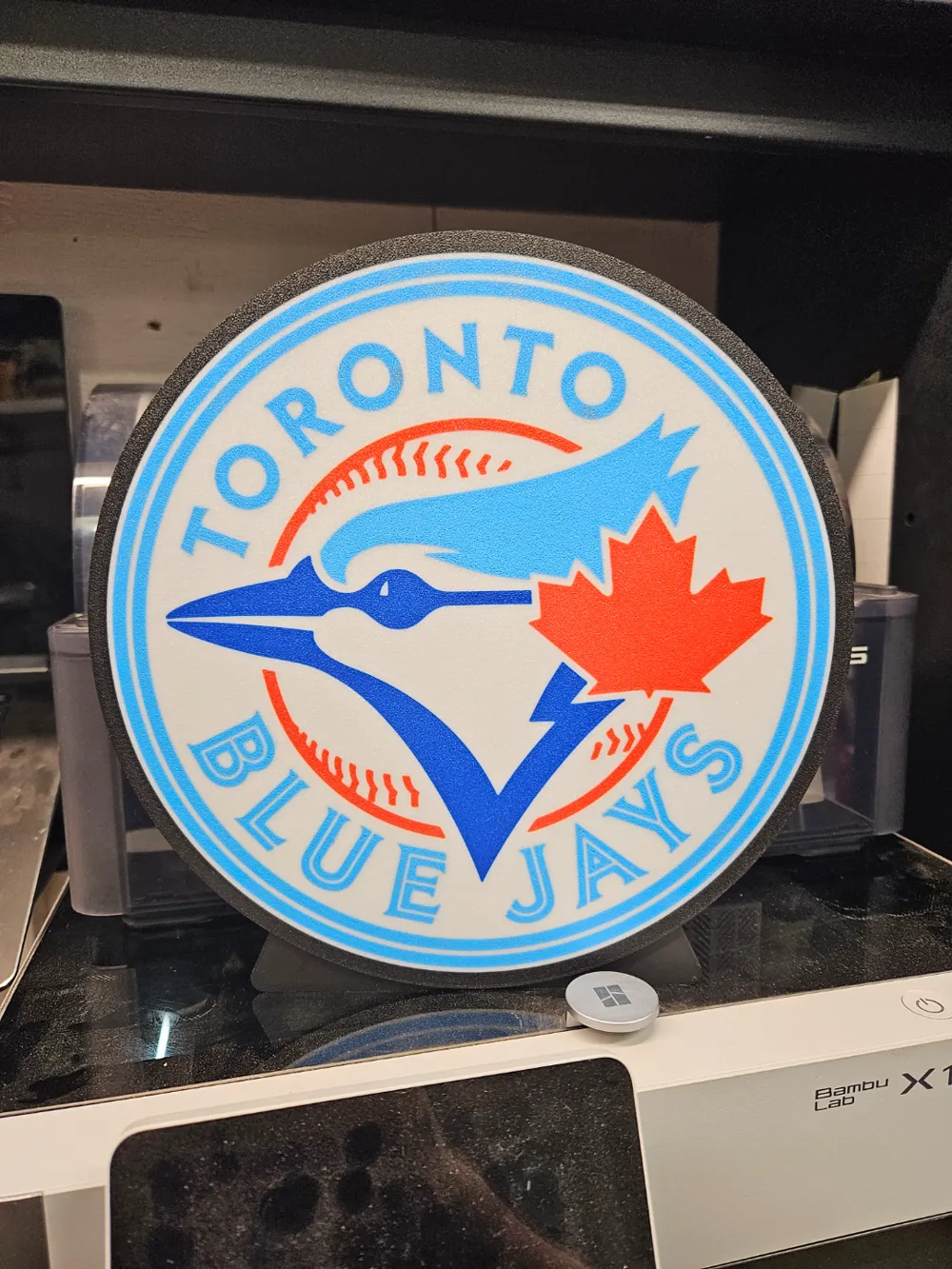Toronto Blue Jays Round Light Box by Hergie Prints - MakerWorld