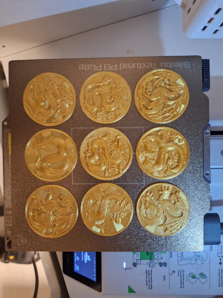 Dragon coins - Free 3D Print Model - MakerWorld