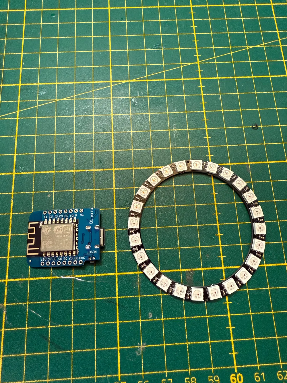 WLED LED Ring (WEMOS D1 mini, Wi-Fi enabled) by mxllner MakerWorld ...