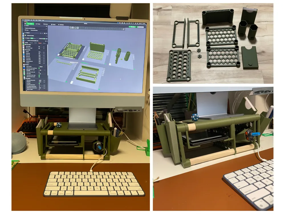 Mr.E's Modular Monitor Stand System (+Accessories) - Free 3D Print ...