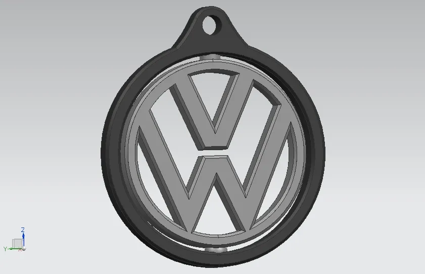 VW rotating keychain by Anbuelito MakerWorld: Download Free 3D Models