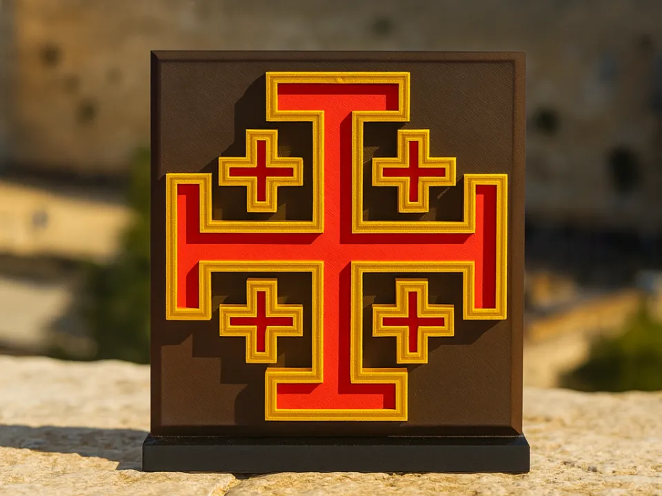 Jerusalem or Crusader Cross - Free 3D Print Model - MakerWorld