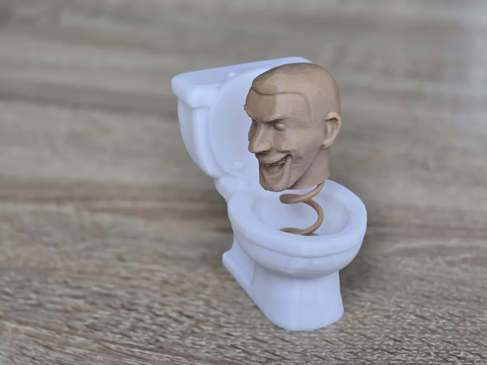 Skibidi Toilet moving head - Free 3D Print Model - MakerWorld