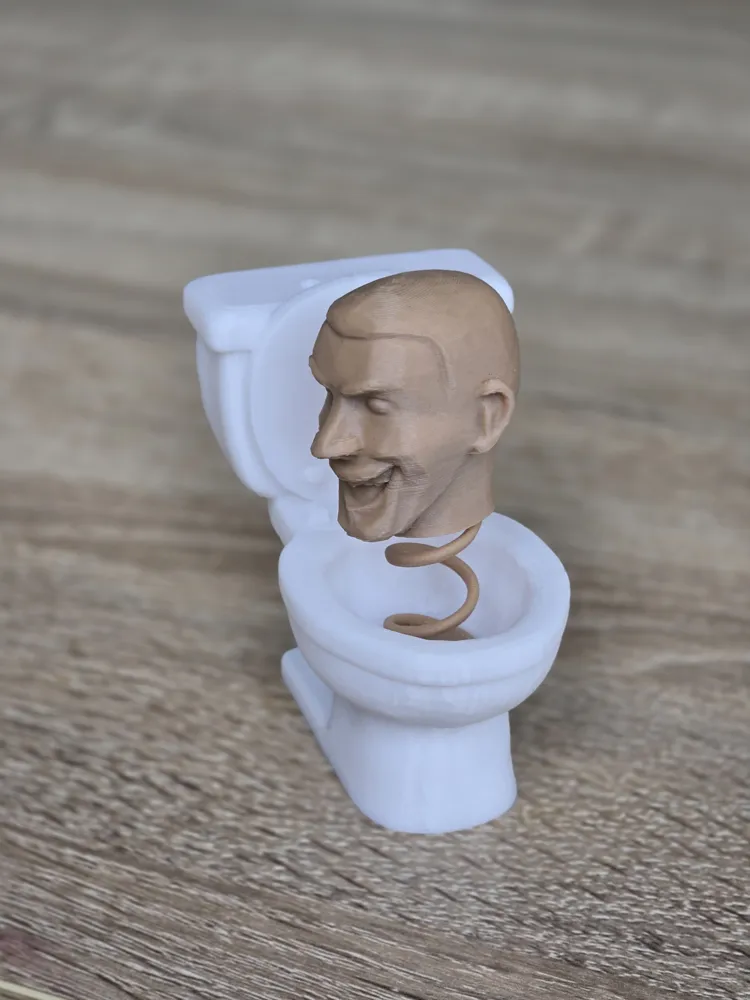 Skibidi Toilet moving head - Free 3D Print Model - MakerWorld
