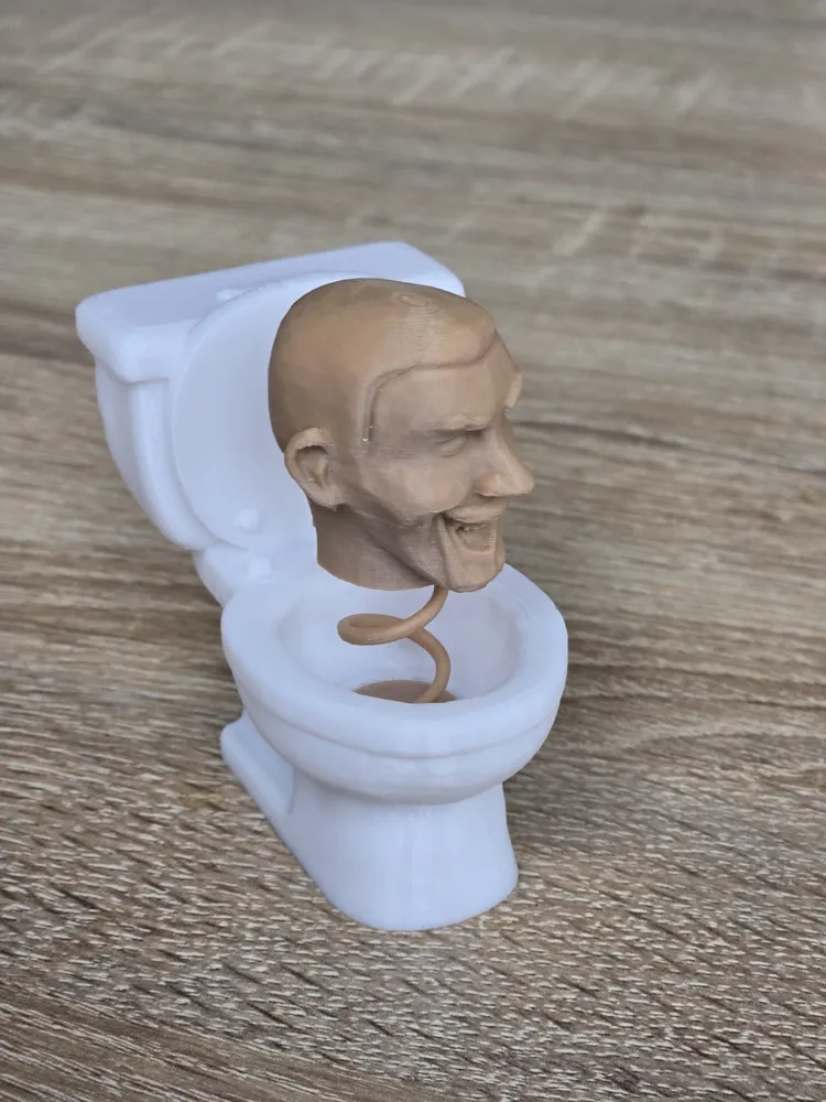 Skibidi Toilet moving head - Free 3D Print Model - MakerWorld