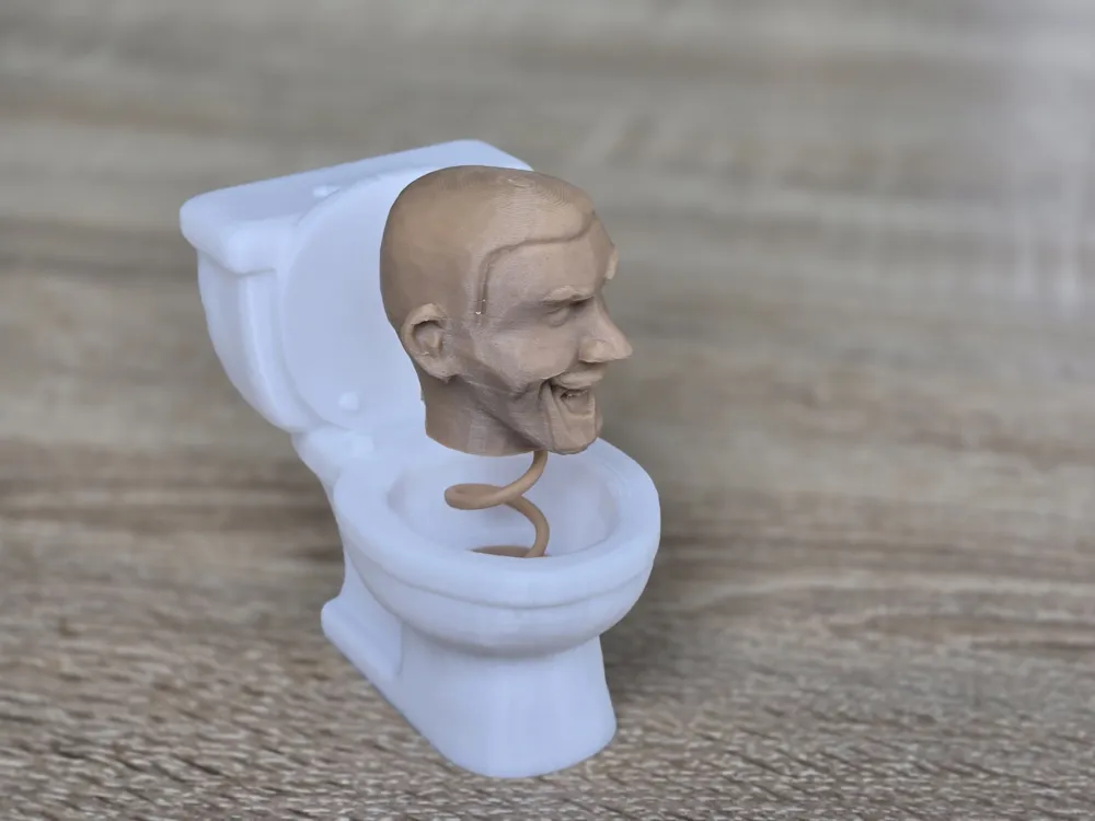 Skibidi Toilet moving head - Free 3D Print Model - MakerWorld