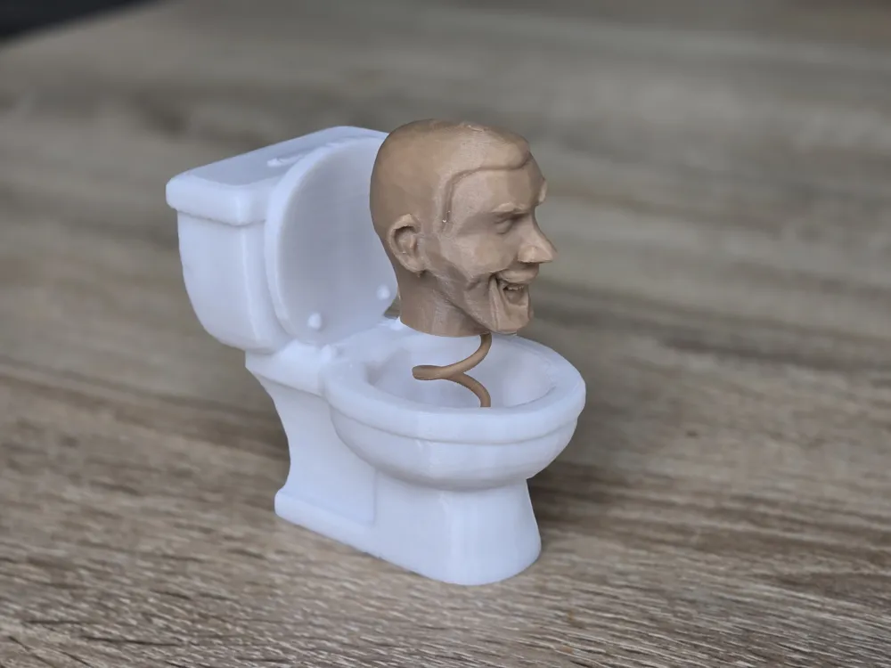 Skibidi Toilet moving head - Free 3D Print Model - MakerWorld