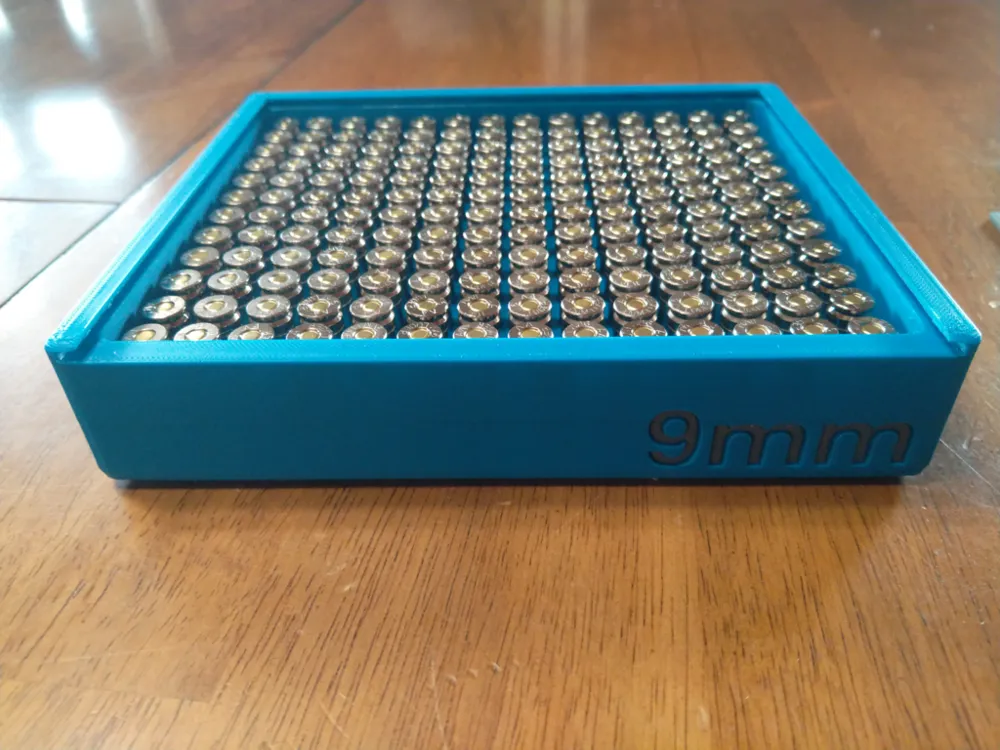 Stackable Ammo Crate - 9mm 168rds by Aether Labs - MakerWorld