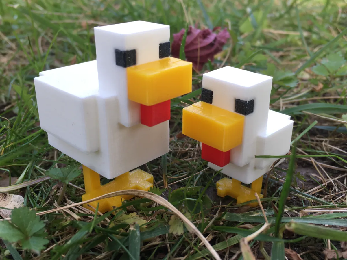 Minecraft Chicken - Free 3D Print Model - MakerWorld