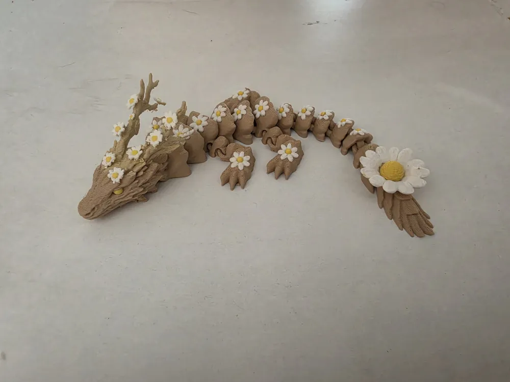 Articulated Daisy Dragon - Free 3D Print Model - MakerWorld